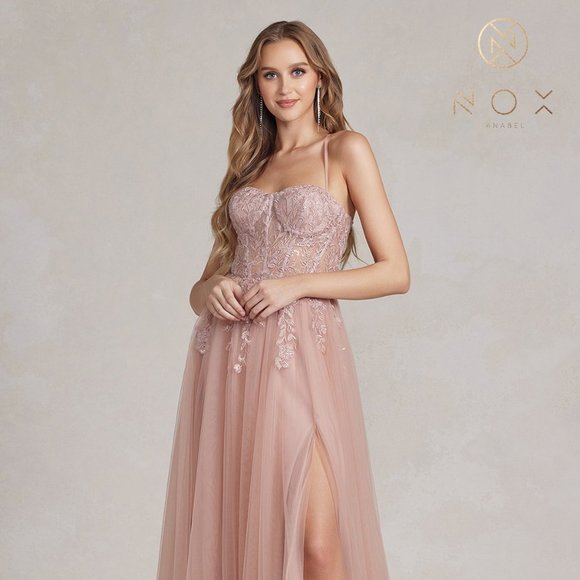 Nox | Dresses | New Floor Length Dress With Elegant Slit On The Skirt ...